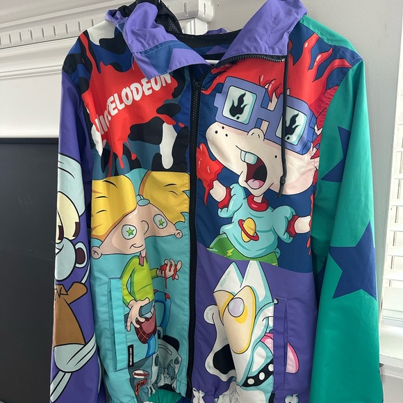 Nickelodeon | Jackets & Coats | Nickelodeon Purple And Blue Bomber ...